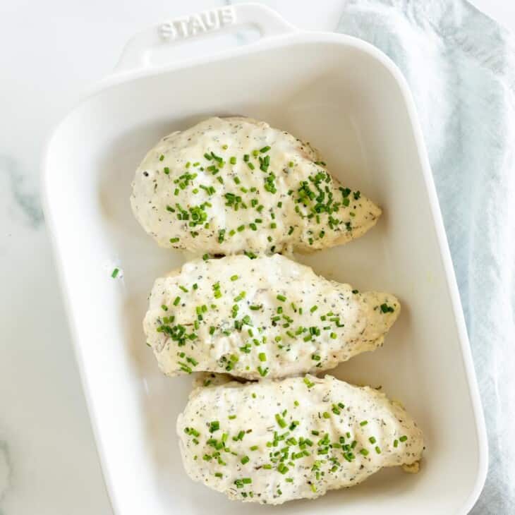 Easy + Delicious Baked Boursin Chicken | Julie Blanner