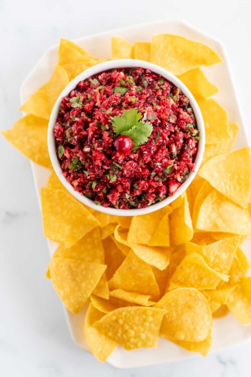 Cranberry Christmas Salsa | Julie Blanner