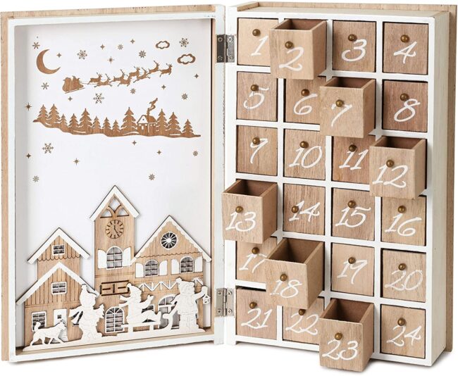 Nostalgic Wood Advent Calendars | Julie Blanner