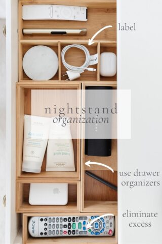 Simple Nightstand Organization Guide | Julie Blanner