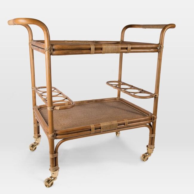 Rattan Bar Carts | Julie Blanner