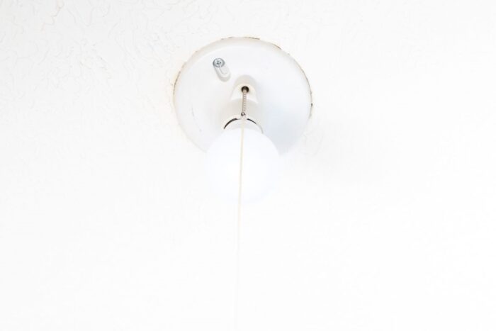 How to Turn a Pull Chain Light Fixture into a Switch | Julie Blanner