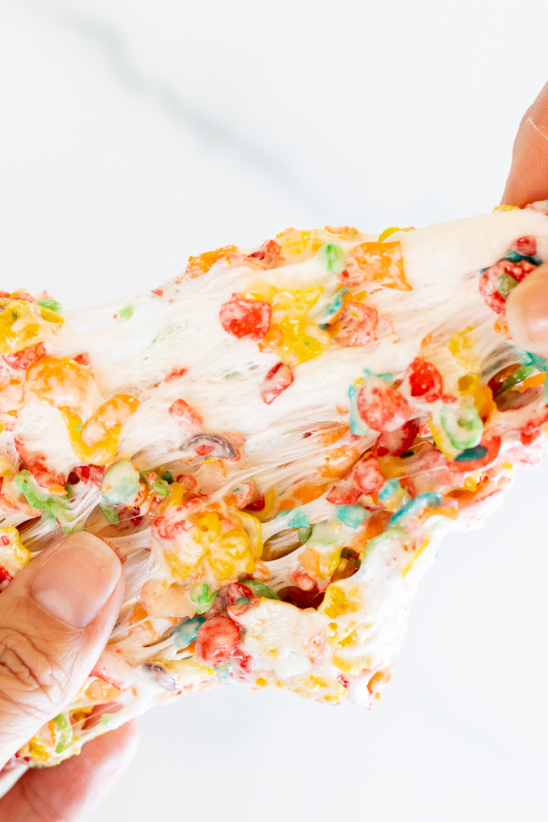 3-Ingredient Fruity Pebble Treats | Julie Blanner