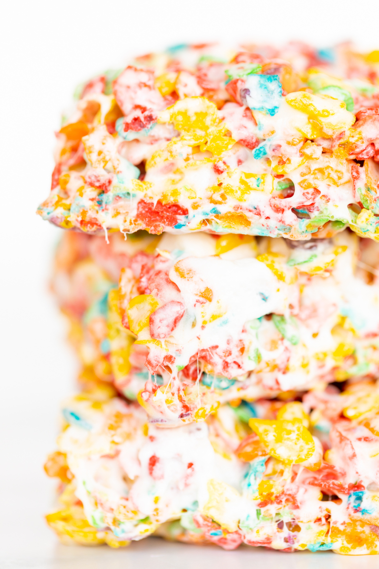 3-Ingredient Fruity Pebble Treats | Julie Blanner