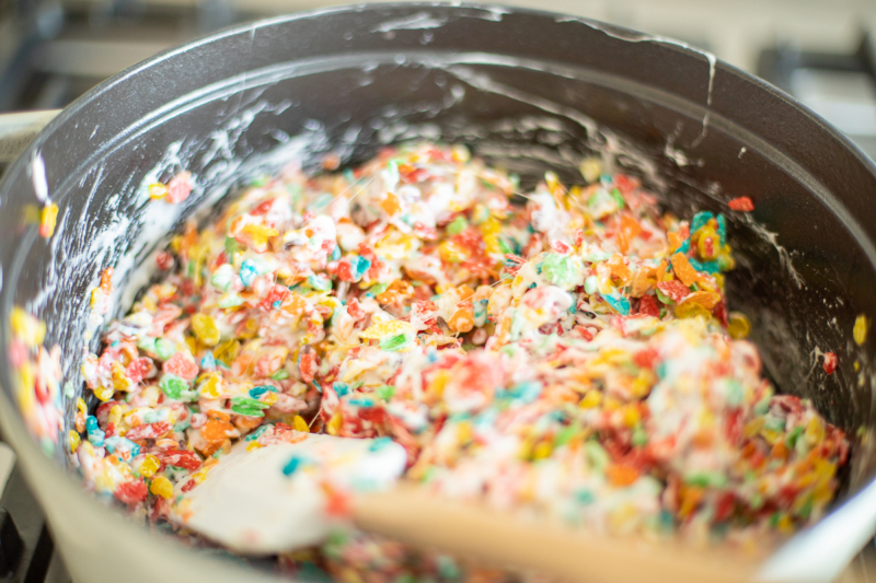 3-Ingredient Fruity Pebble Treats | Julie Blanner