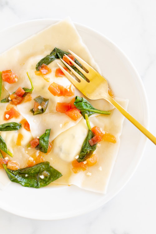 Goat Cheese Ravioli | Julie Blanner
