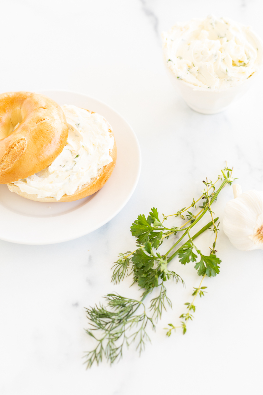 Garlic and Herb Cream Cheese | Julie Blanner