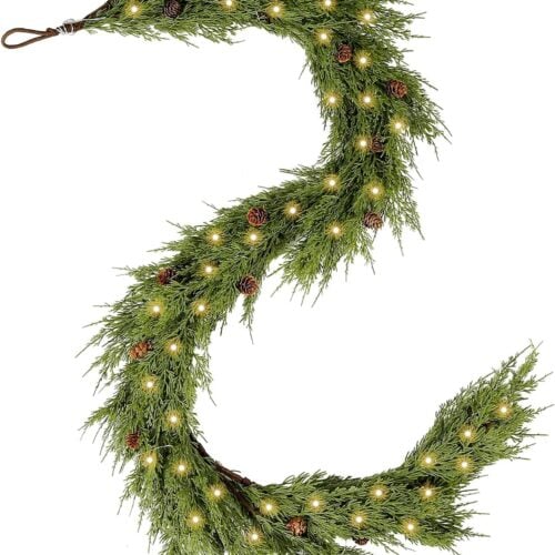 The Ultimate Fresh and Faux Cedar Garland Guide | Julie Blanner